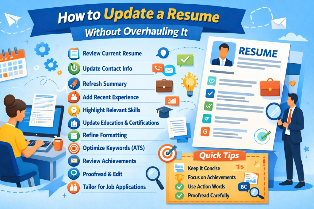How to Update a Resume Without Overhauling It - Insights | Best Job Tool